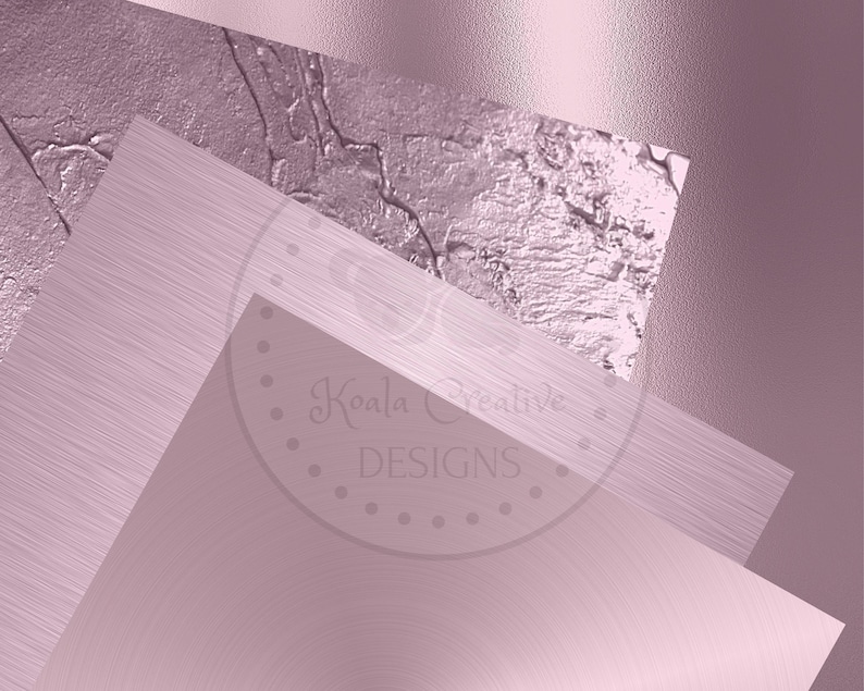 Rose Gold Digital Paper, Metallic Rose Gold Digital Paper, Metallic ...