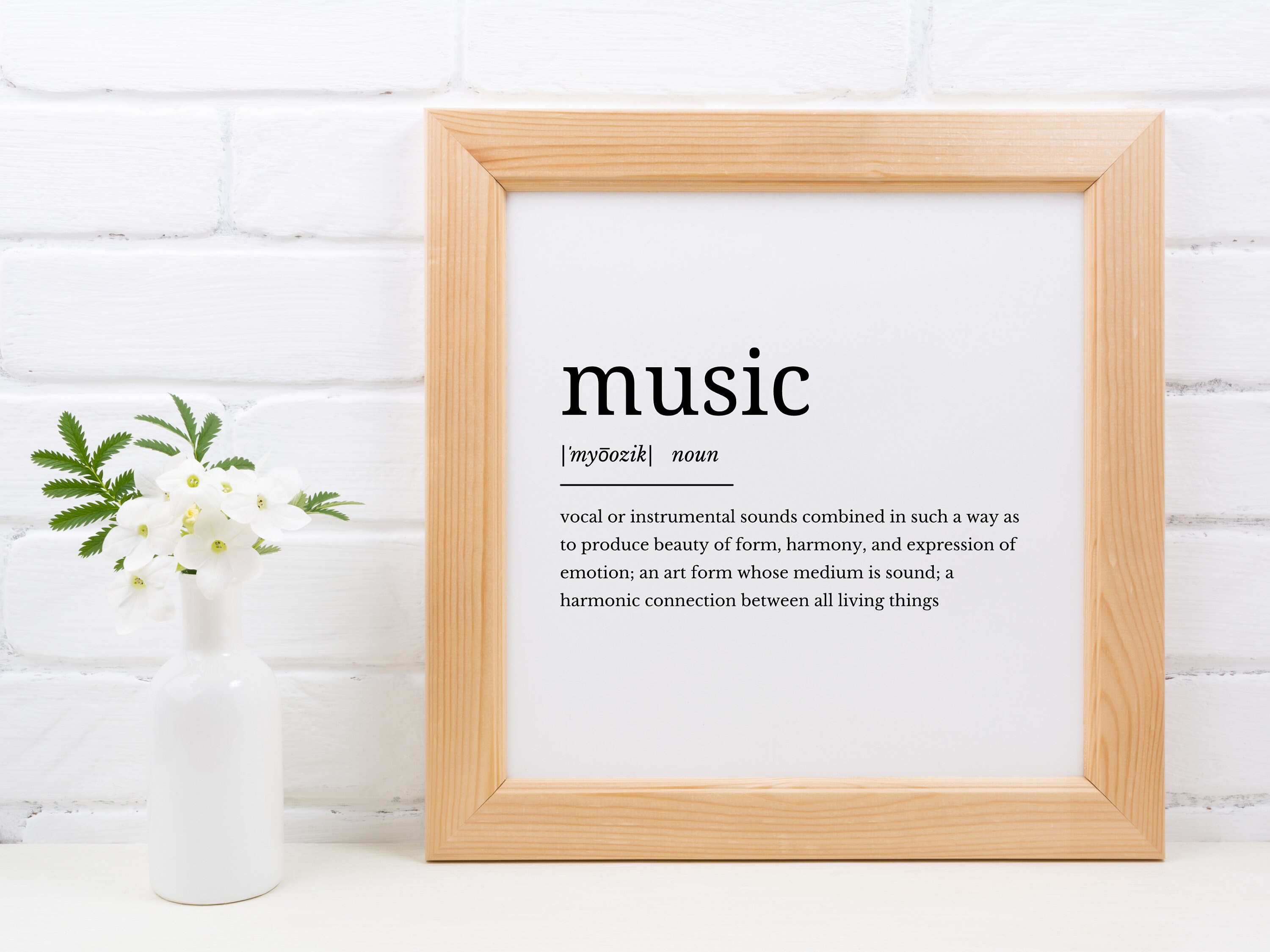 Musik Definition Druckbare Kunst, Musik Zitat Digitale Kunst, Musik ...