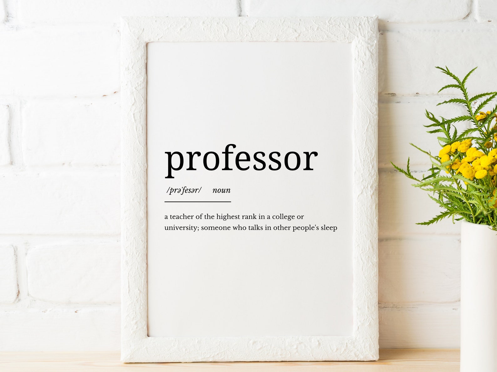 Professor Definition Printable Art, Professor Quote Digital Art ...