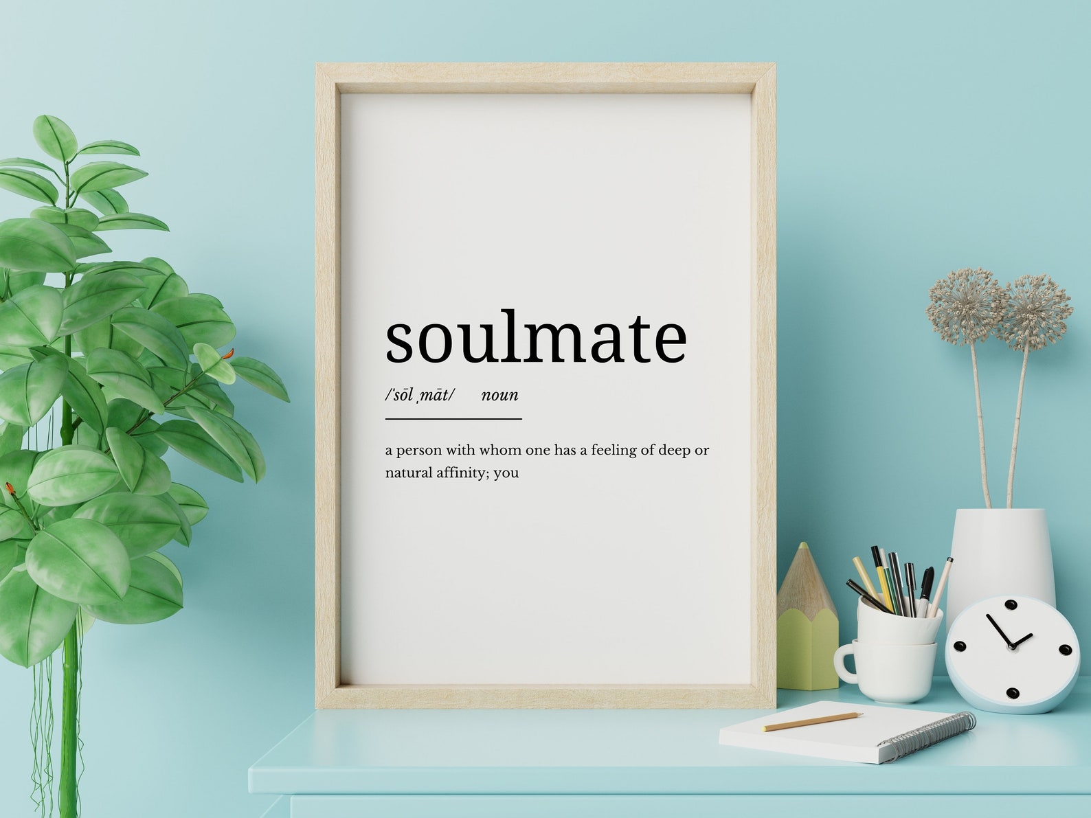 Soulmate Definition Printable Art, Soulmate Quote Digital Art, Soulmate ...