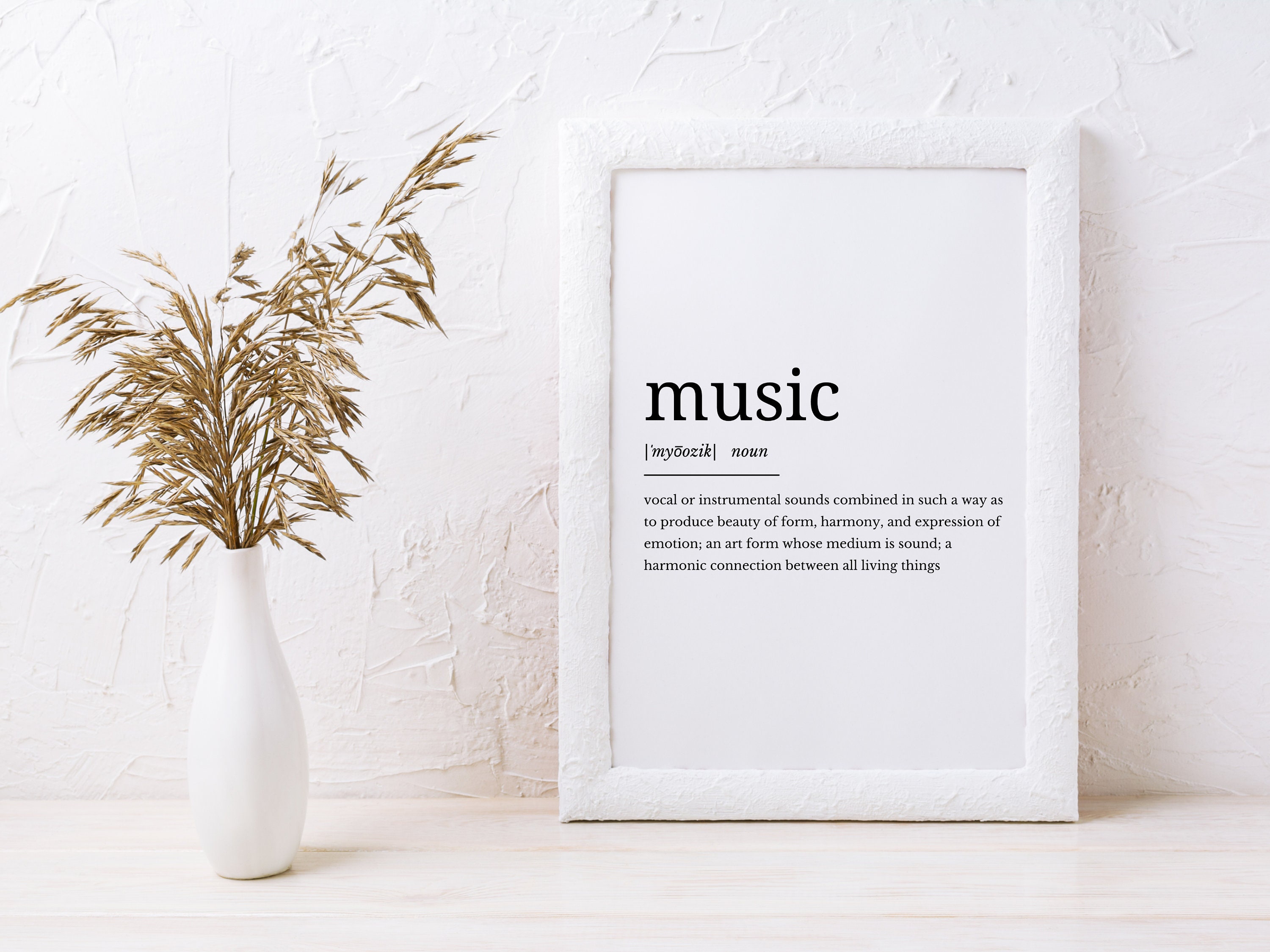 Musik Definition Druckbare Kunst, Musik Zitat Digitale Kunst, Musik ...