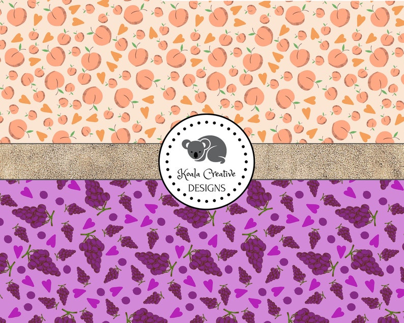 Fruit Digital Paper, Fruity Paper, Fruits Background, Seamless Paper ...