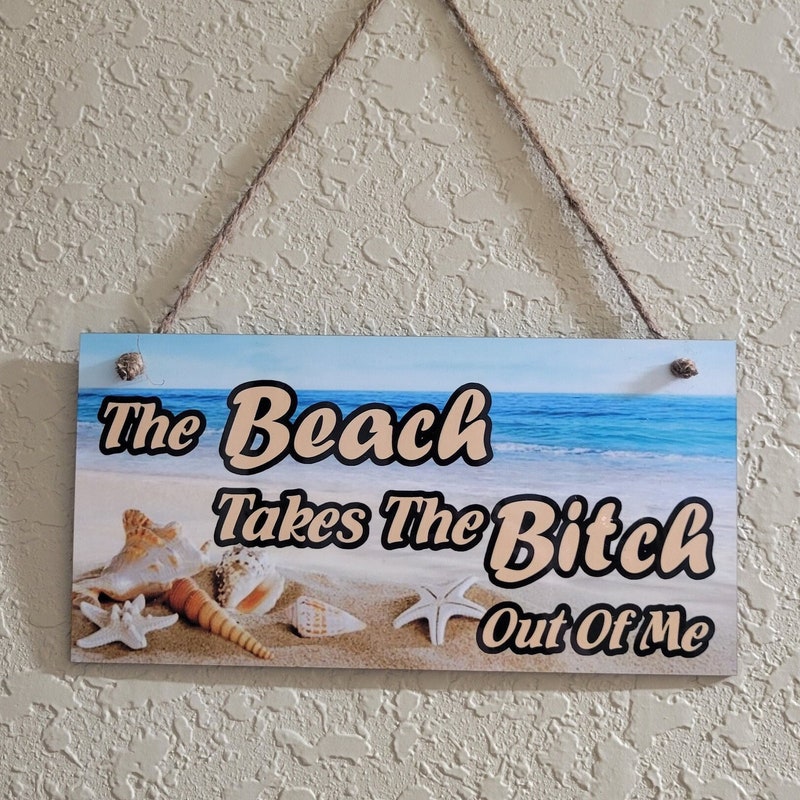 Funny Beach Signs - Etsy