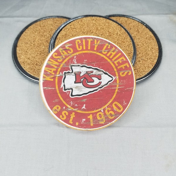 Chiefs Coasters Kansas City - Etsy