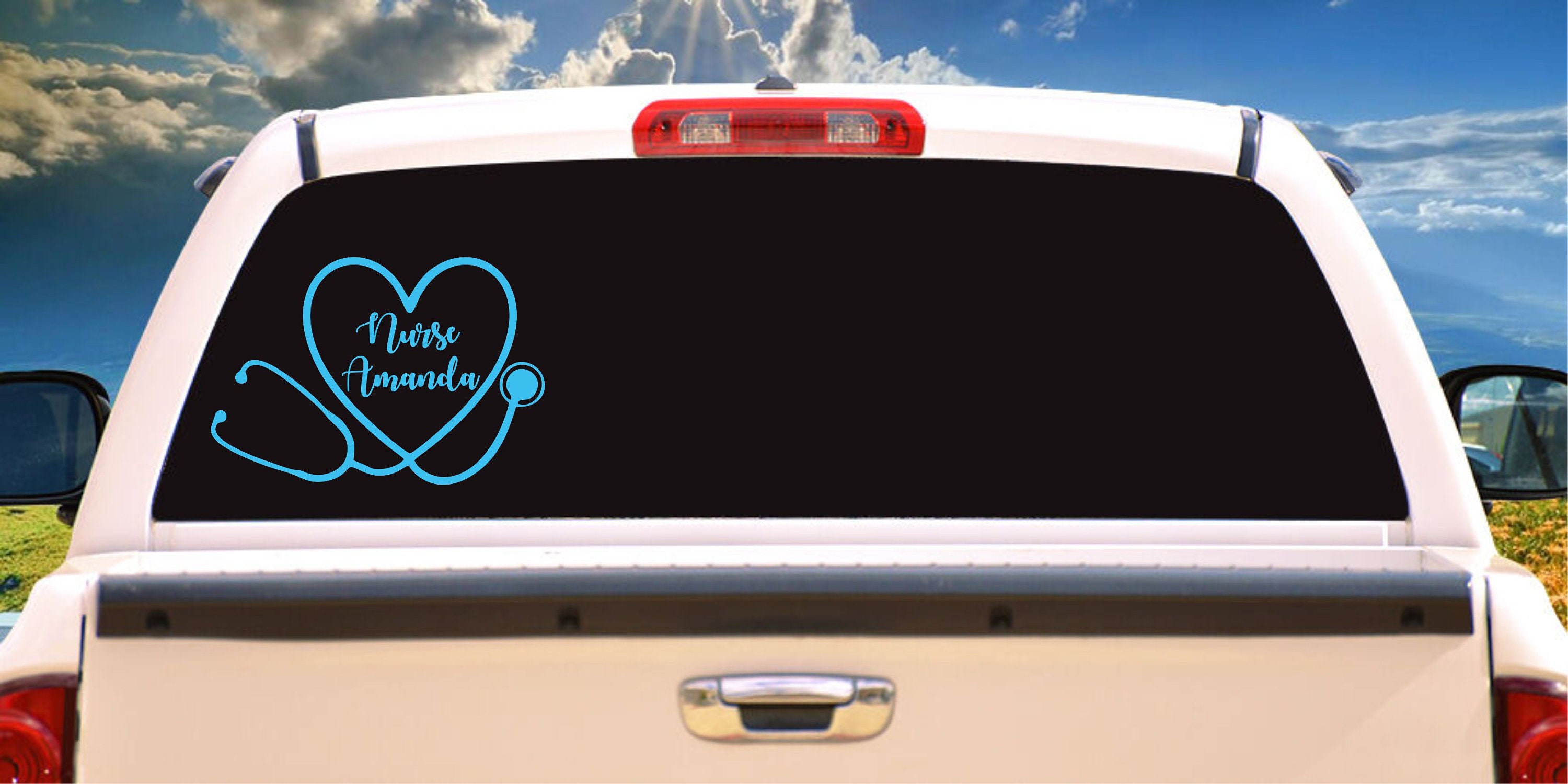 Cursive nurse sticker nursing decal nurse life decal RN | Etsy