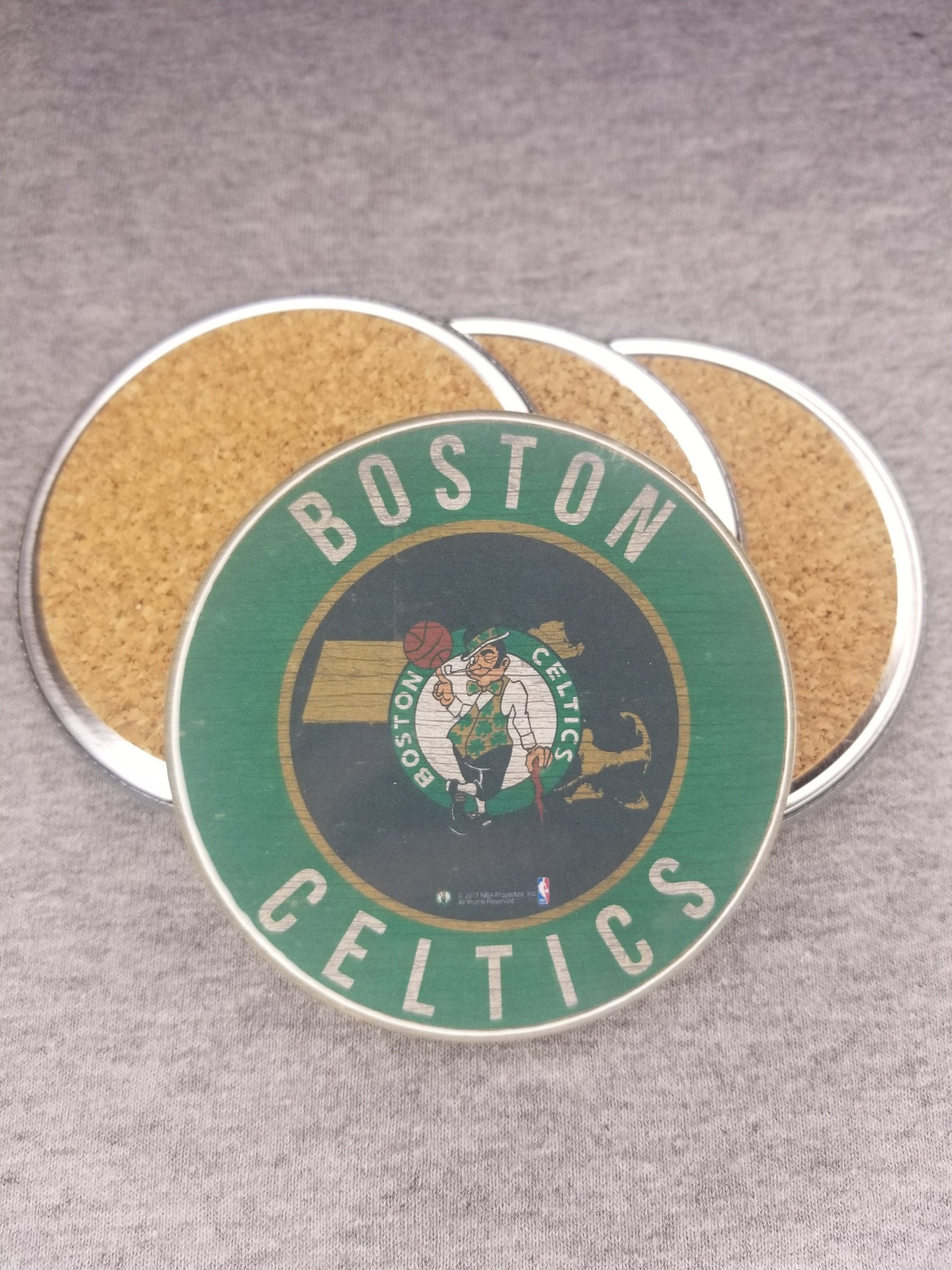 Boston Celtics Team Coaster Set Lucky the Leprechaun Team - Etsy UK