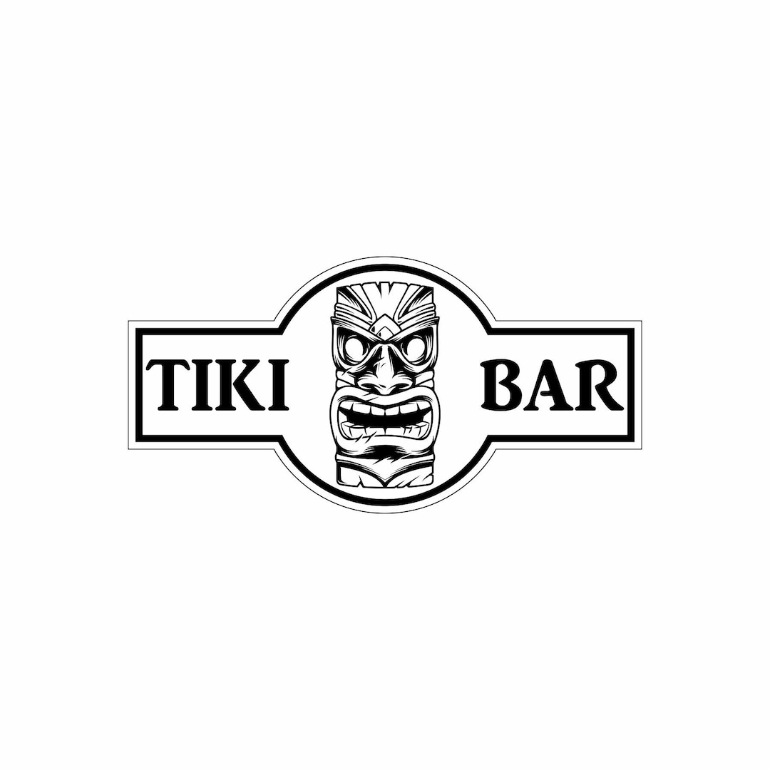 Tiki Bar Svg, Tiki Bar Sign Cnc File, Cnc Tiki Sign File, Mancave Tiki ...