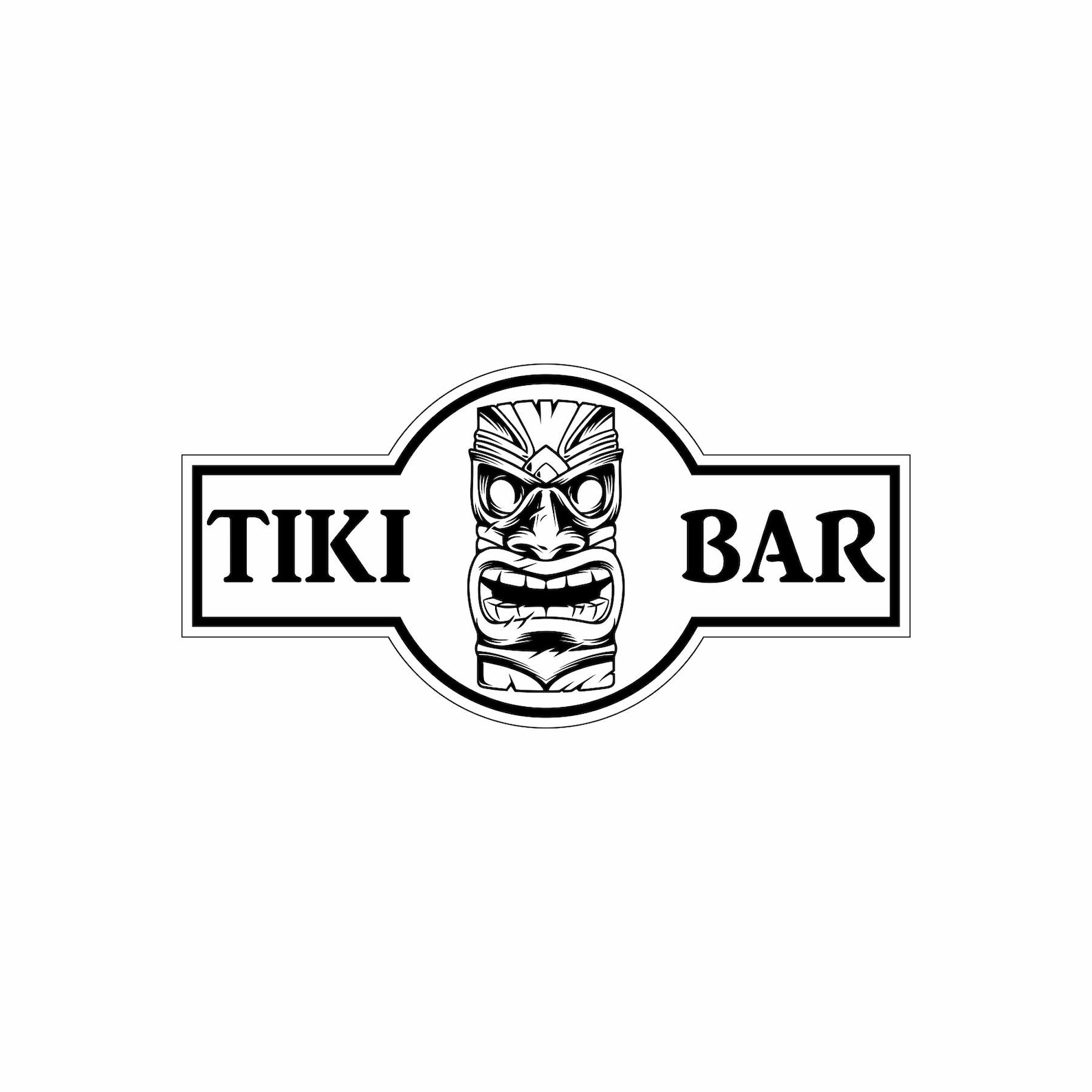 Tiki Bar Svg, Tiki Bar Sign Cnc File, Cnc Tiki Sign File, Mancave Tiki ...