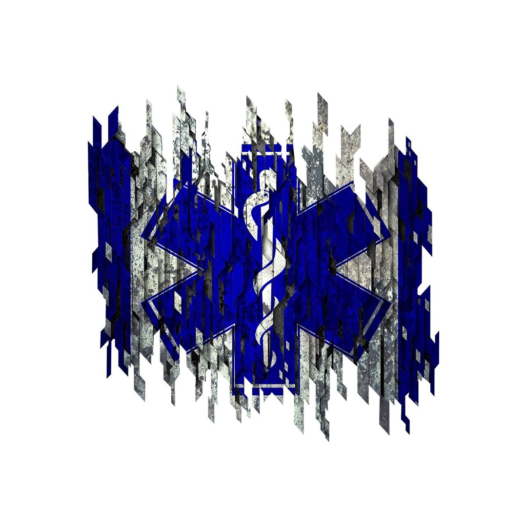 Distressed EMS Flag Decal, Medical Flag, Flag Car Decal, First ...