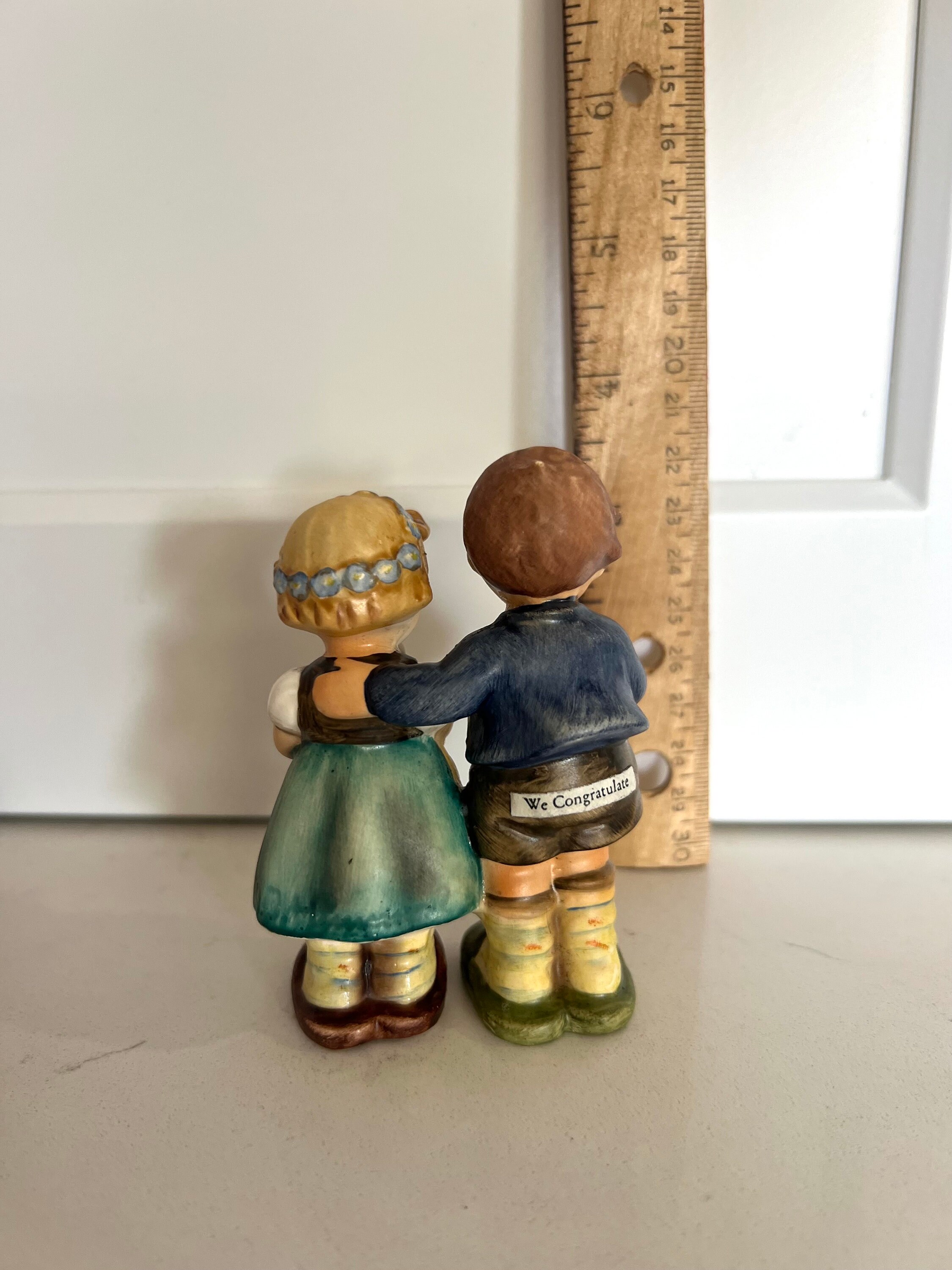 WE CONGRATULATE — Hummel Goebel | Rare Vintage German Figurine With ...