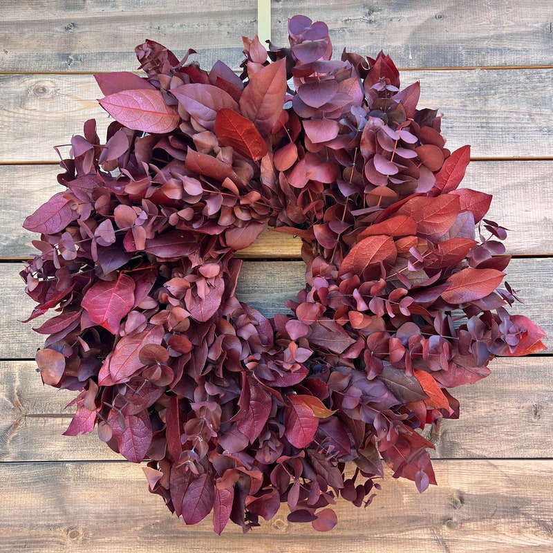 Red Wreath - Etsy