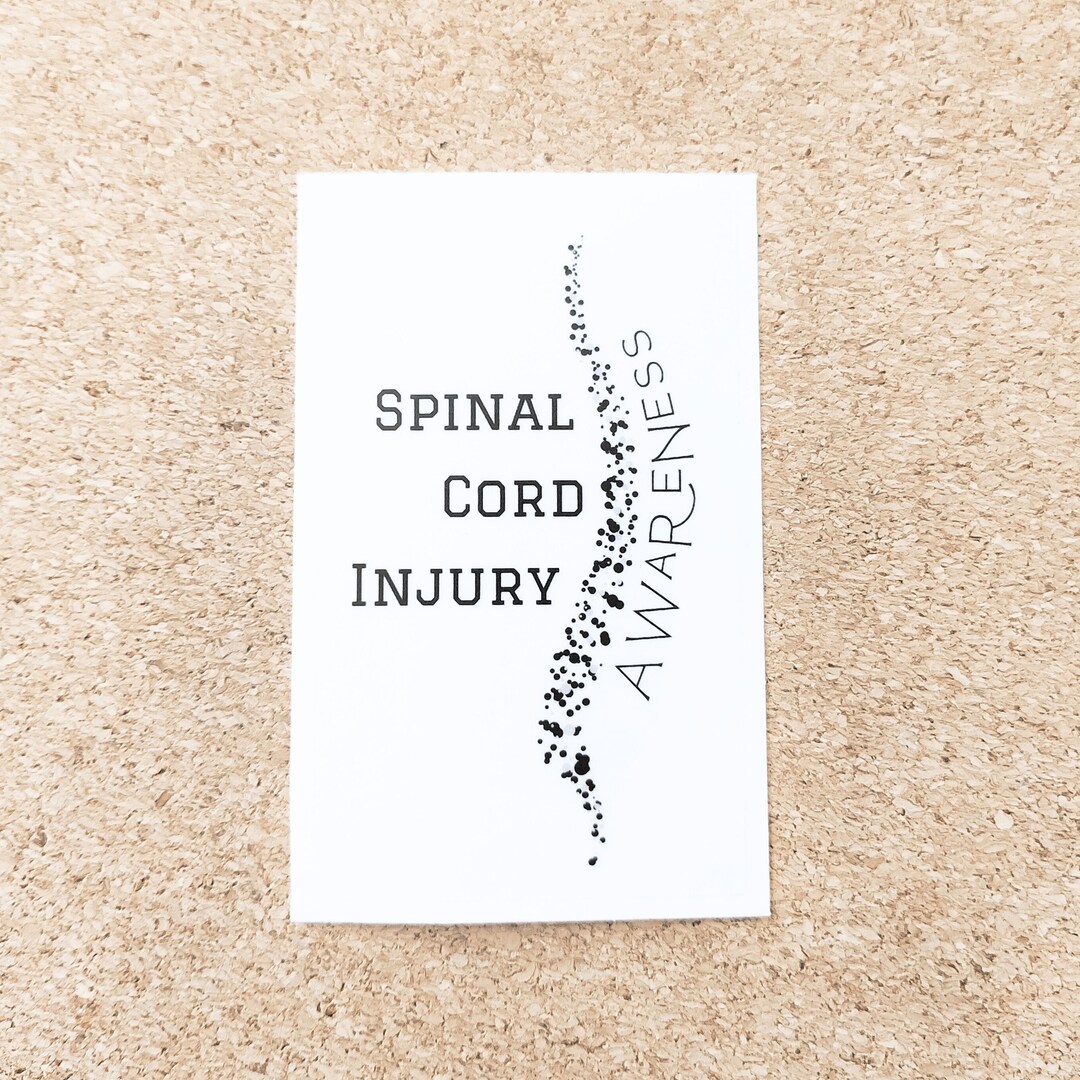 Spinal Cord Injury Awareness Sticker, Translucent SCI Decal, Support ...