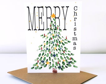 Happy Christmas Card Merry Christmas Tree - Etsy UK