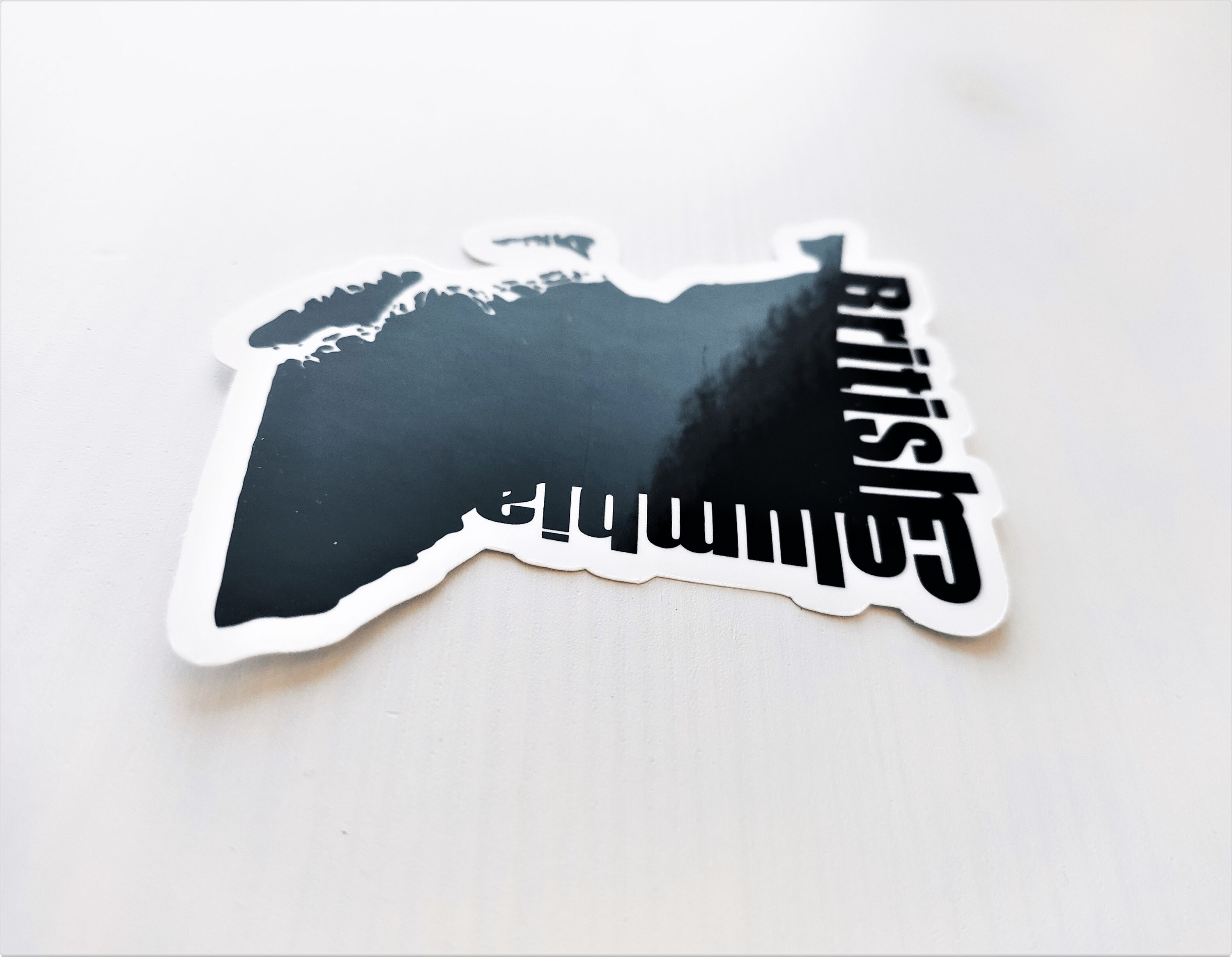 British Columbia Sticker, BC Map Sticker, BC Province Sticker, Black ...