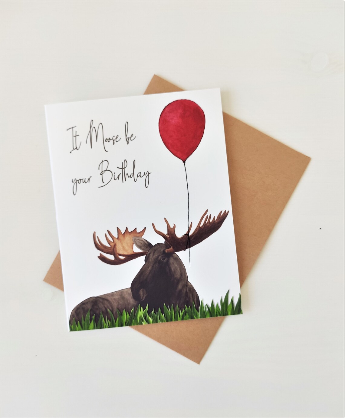 Moose Birthday Card It Moose Be Your Birthday Card Moose - Etsy
