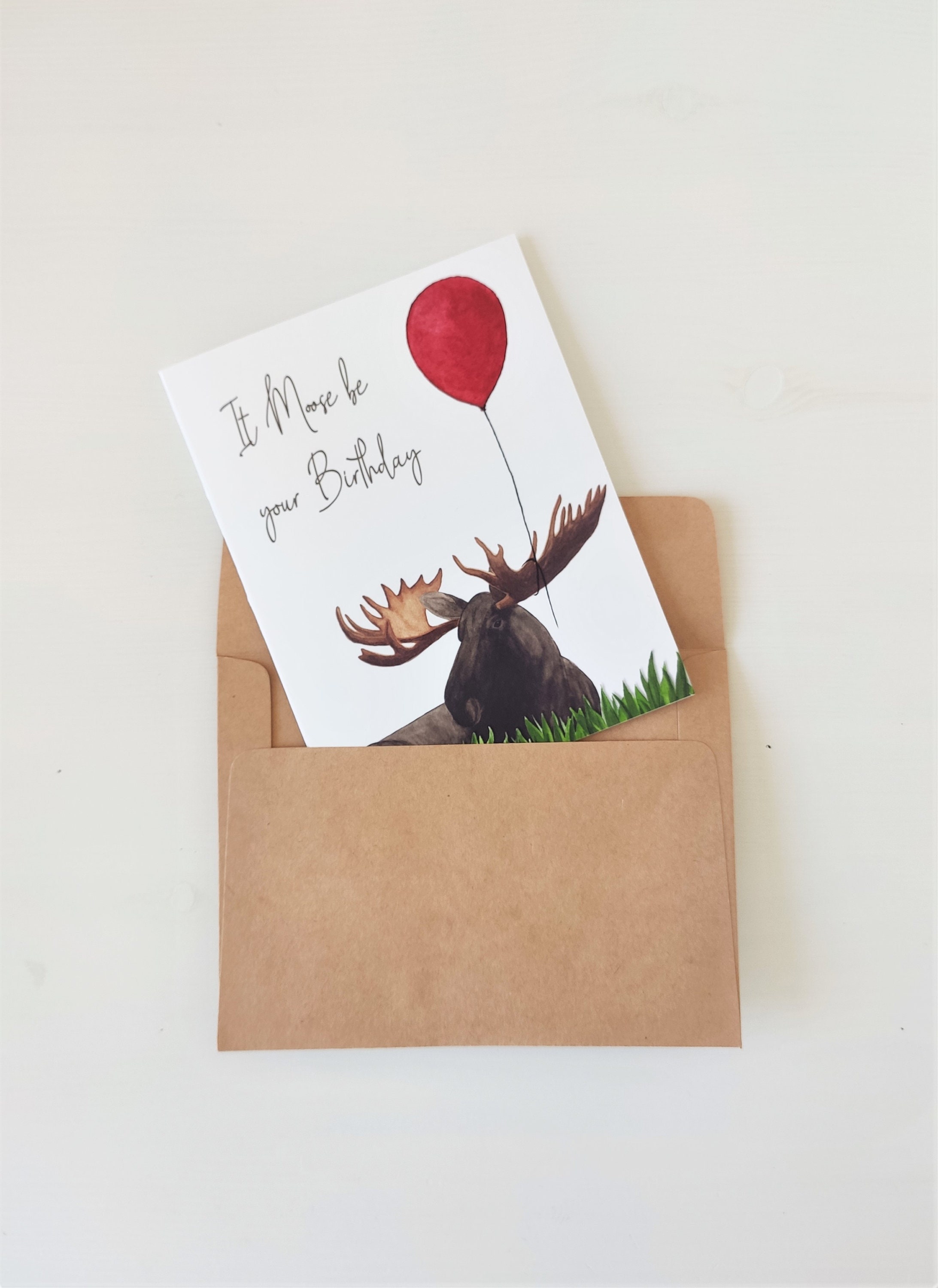 Moose Birthday Card It Moose Be Your Birthday Card Moose - Etsy Canada