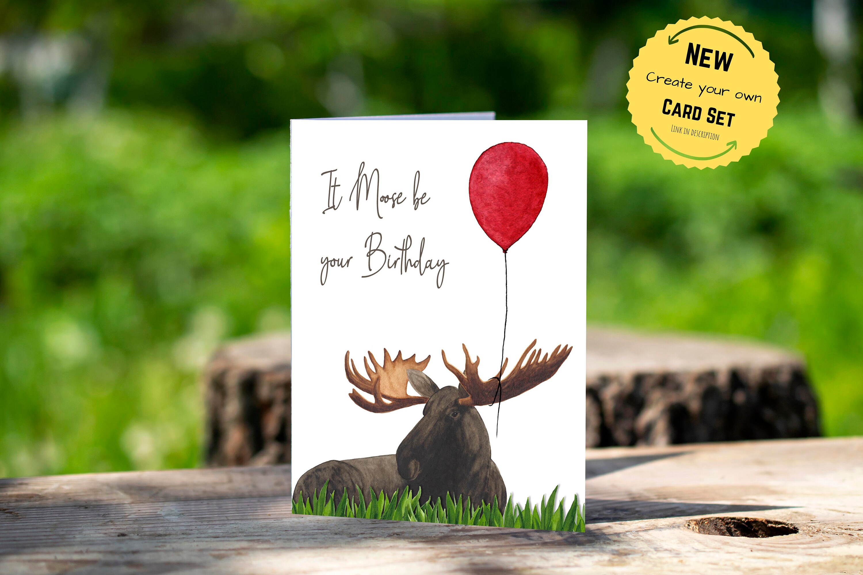 Moose Birthday Card It Moose Be Your Birthday Card Moose - Etsy Canada