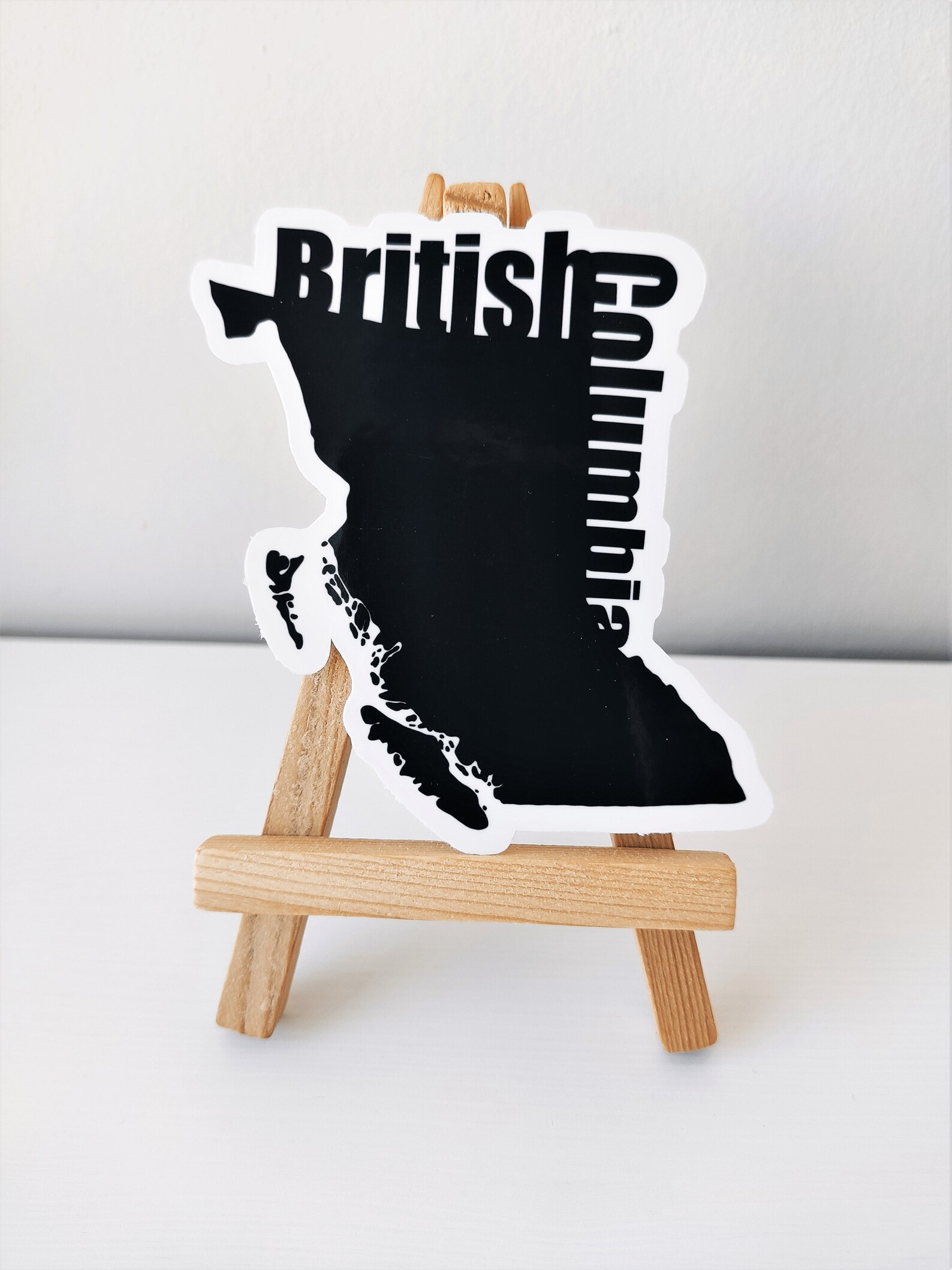British Columbia Sticker, BC Map Sticker, BC Province Sticker, Black ...