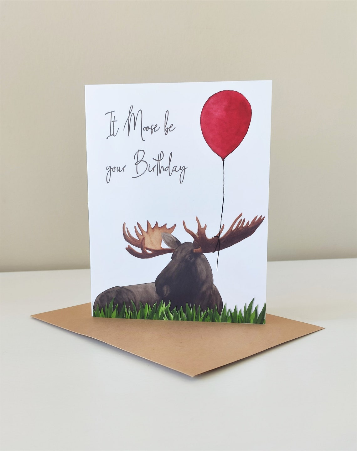 Moose Birthday Card It Moose Be Your Birthday Card Moose - Etsy