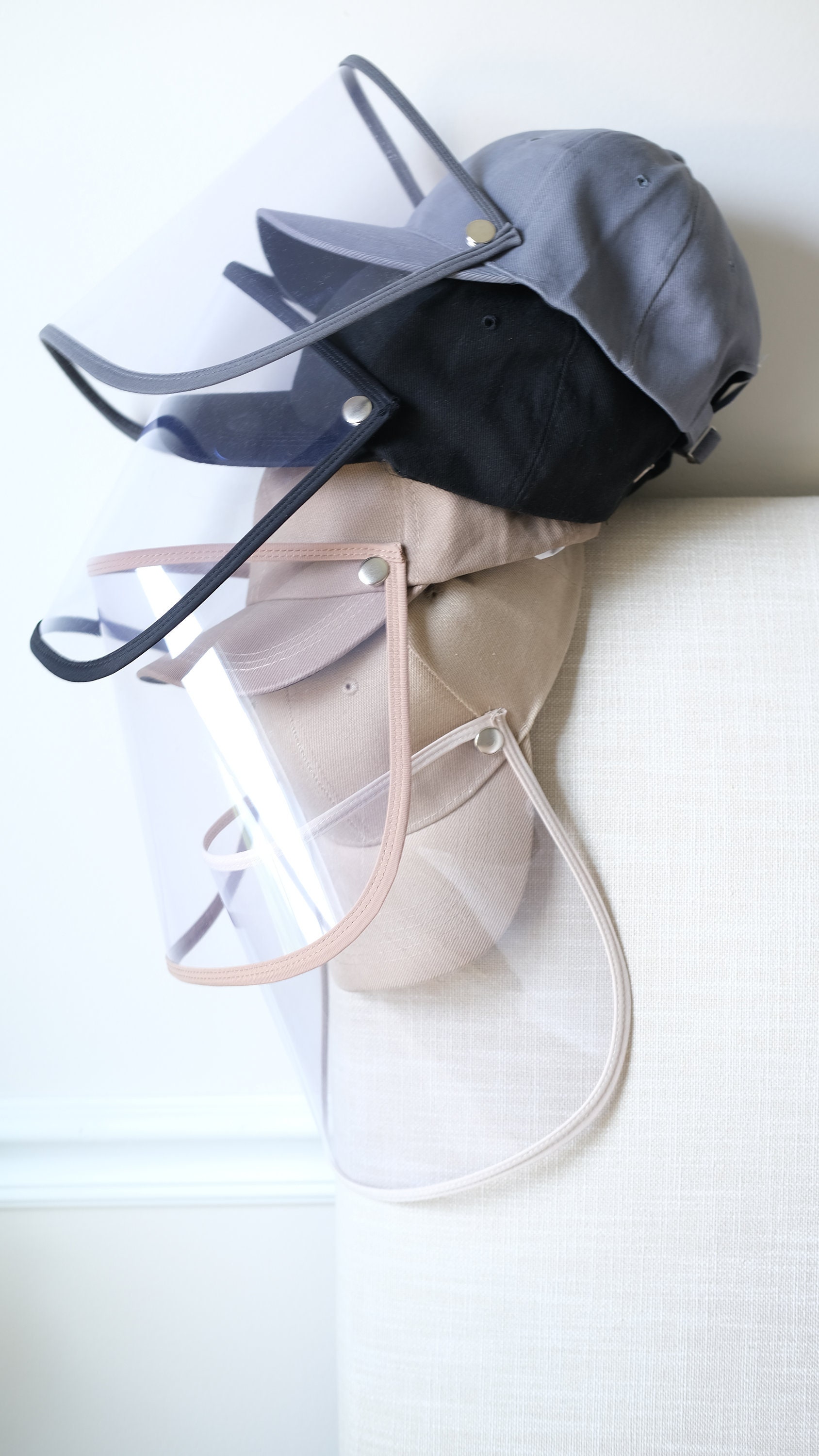 Baseball Cap With Face Shield - Etsy