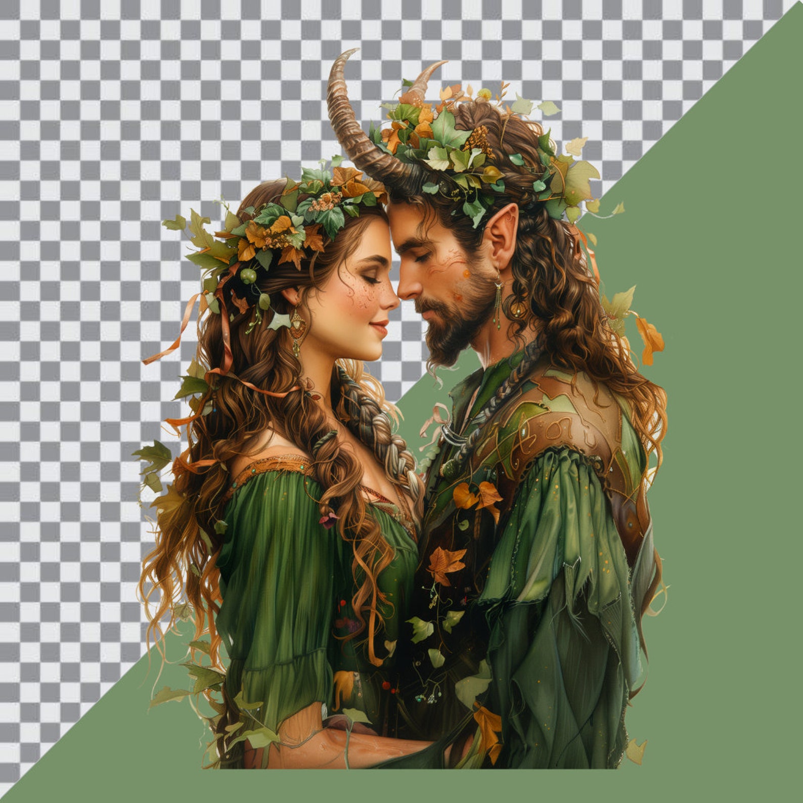 Beltane. PNG Images With Transparent Background. Watercolor Drawings ...