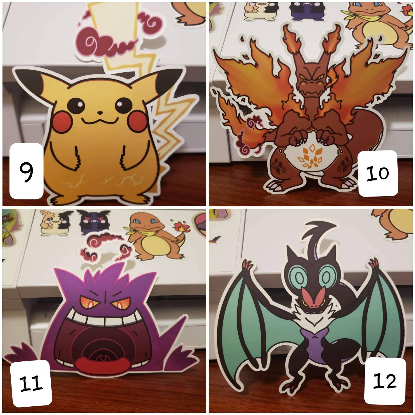 Pokemon Laminated Vinyl Stickers Kawaii Stickers Cute - Etsy
