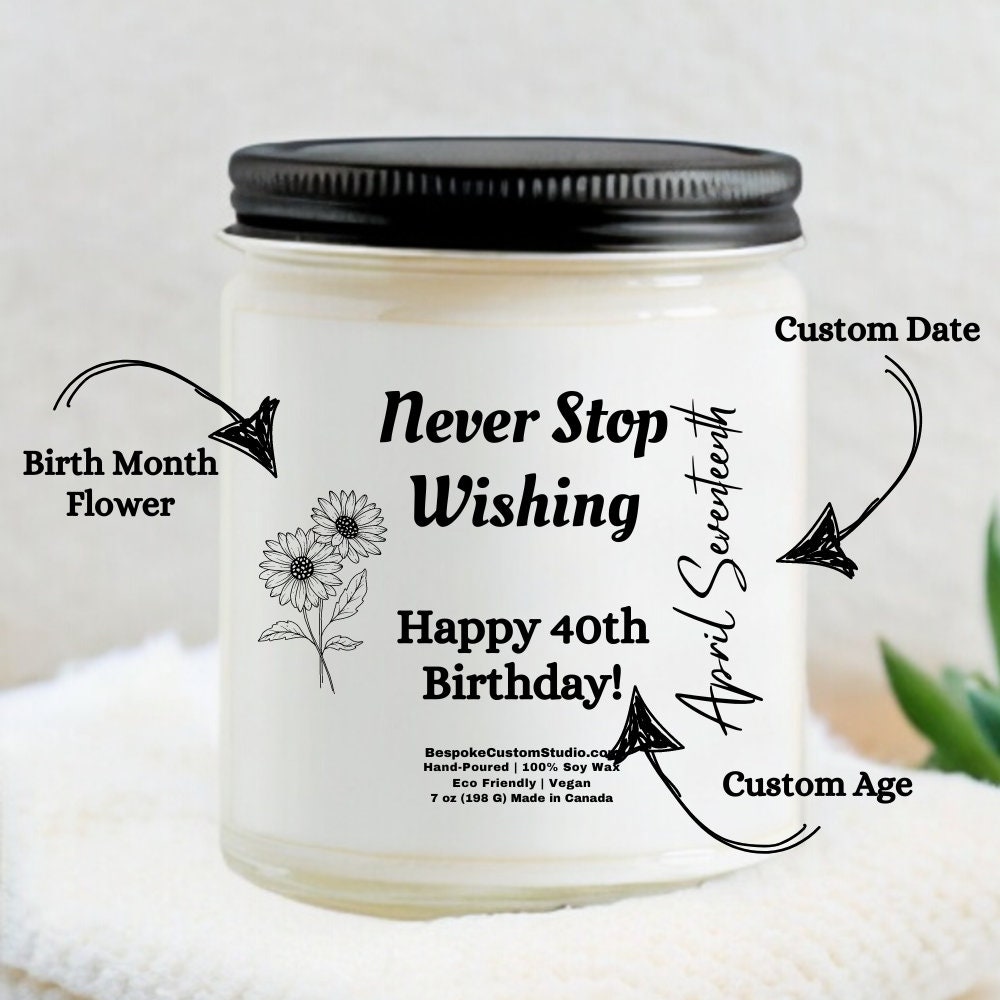 Custom Birth Month Flower Birthday Gift, Birth Flower Gift for Mom ...