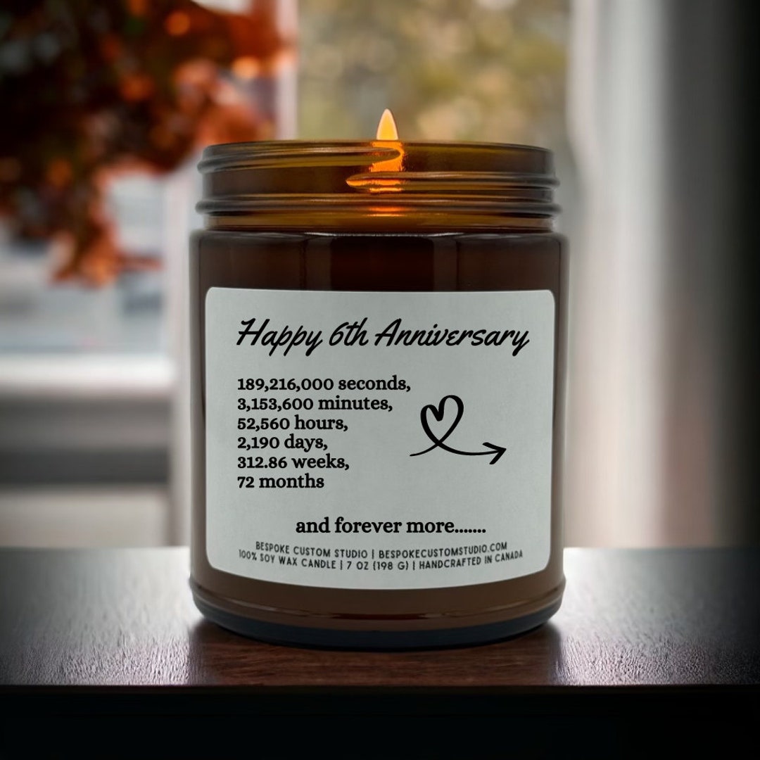 6 Year Anniversary Gift for Wife, 6th Year Wedding Anniversary Gifts ...