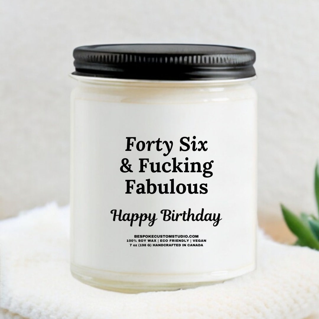 46th Birthday Candle Gift for Forty Six Years Old 46 Birthday Gifts ...