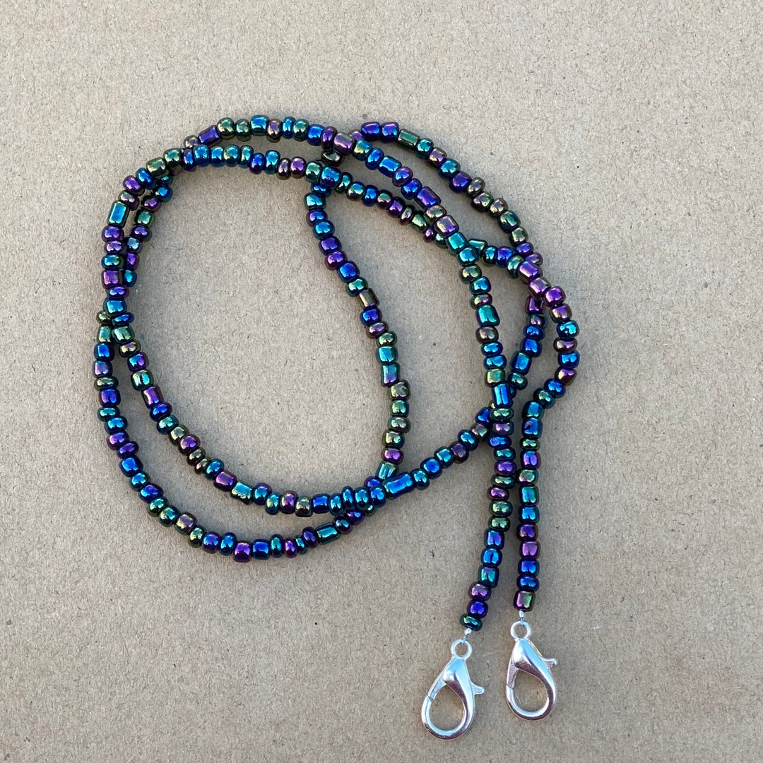 Glass Bead Mask Chain - Etsy