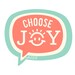 TEAL Choose Joy Stickers, Water Bottle Sticker, Coated White Plastic ...