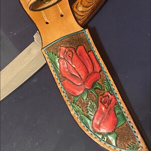Custom Handmade Leather Knife Sheath - Fits 3-8" Blade, Hand Crafted ...