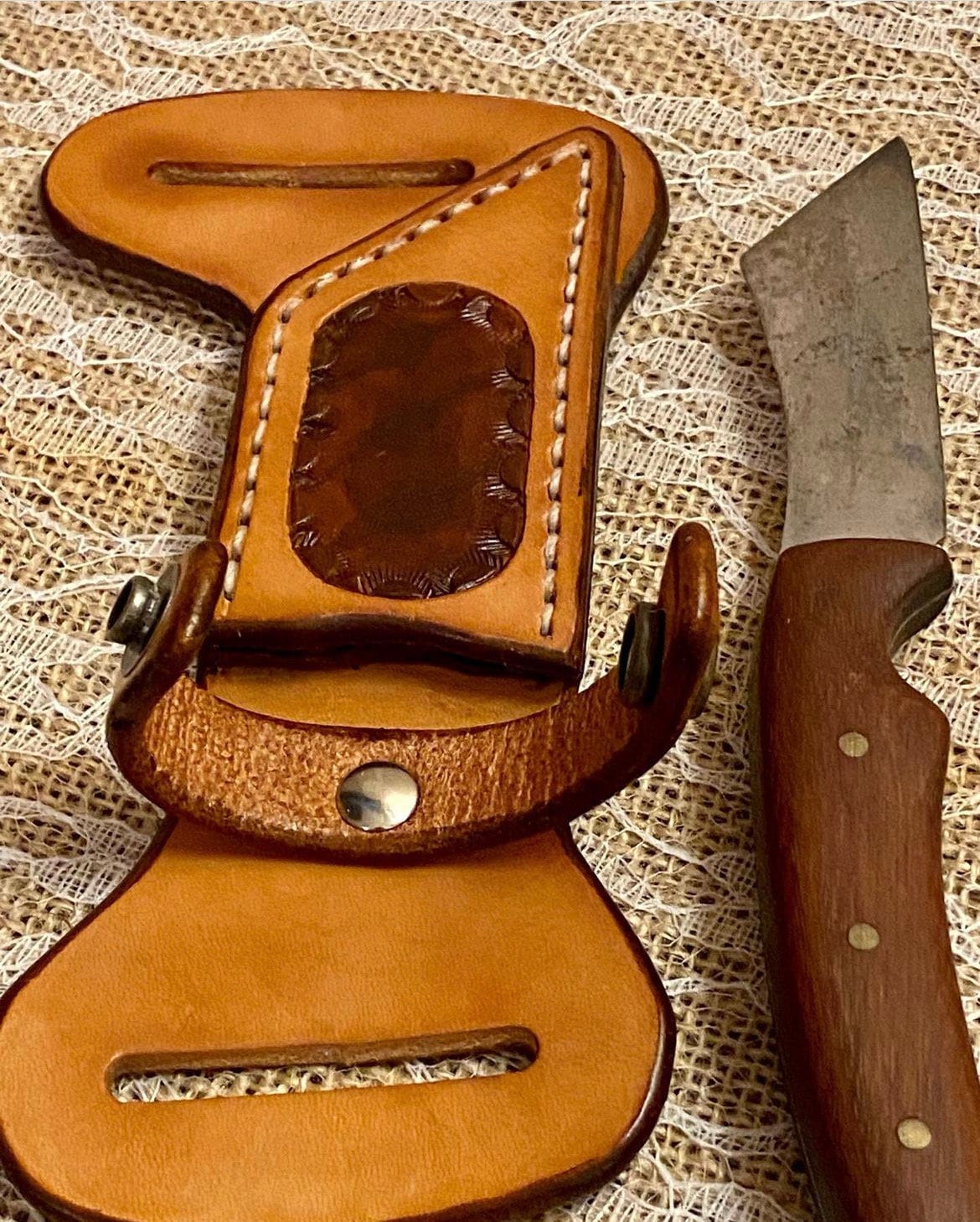 Custom Handmade Leather Knife Sheath - Fits 3-8" Blade, Hand Crafted ...