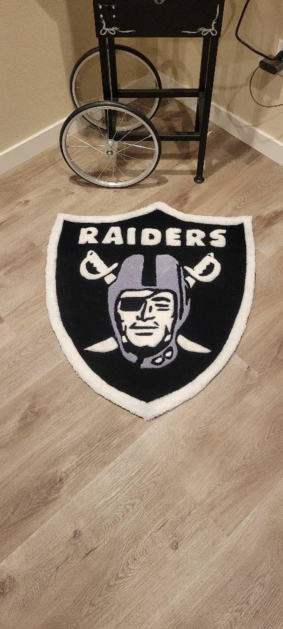 Handmade Custom Tufted Raiders Rug, Soft, Decoration, Non-slip Backing ...