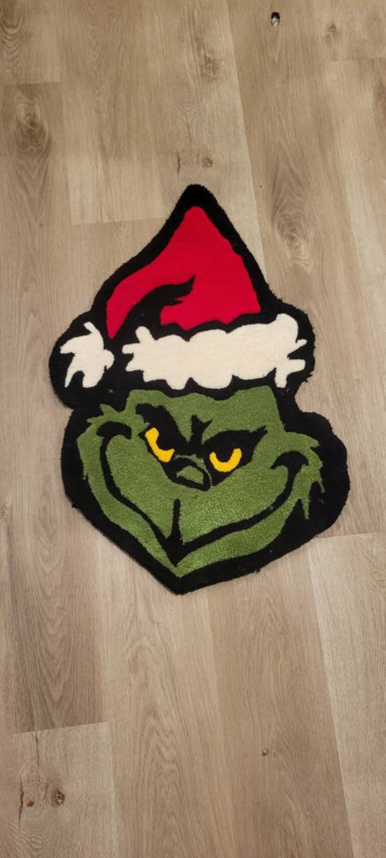 Handmade Custom Tufted Grinch Rug, Soft, Decoration, Non-slip Backing ...