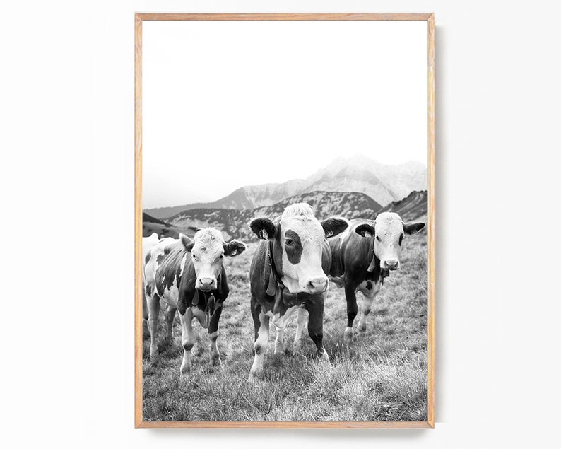 Farm Set of 6 Prints Rustic Home Decor Kitchen Farm Poster | Etsy