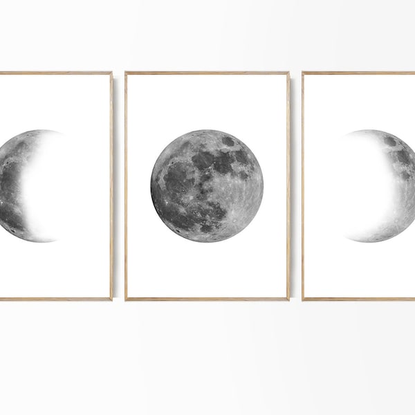 Moon Print - Etsy