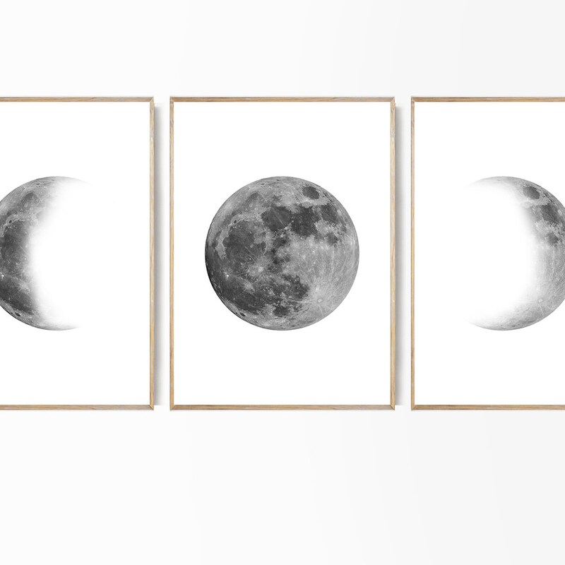 Moon Print - Etsy