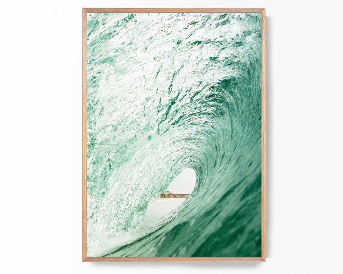Wave Art Print Nautical Decor Ocean Water Print Modern Beach - Etsy