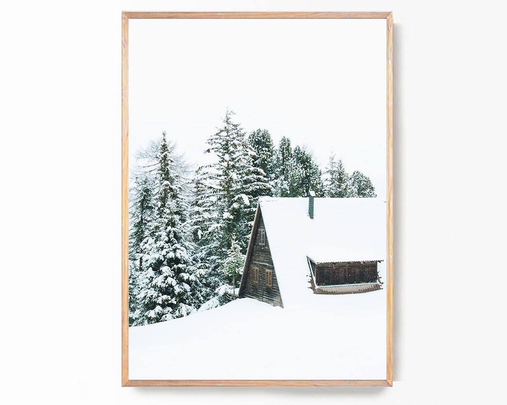 Holiday Decor Winter Set of 6 Snowy Snow Covered Forest - Etsy