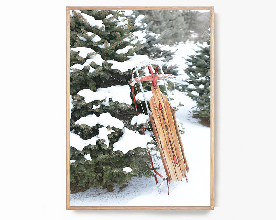 Winter Set 6 Prints Christmas Wall Print Winter Scene Photo - Etsy