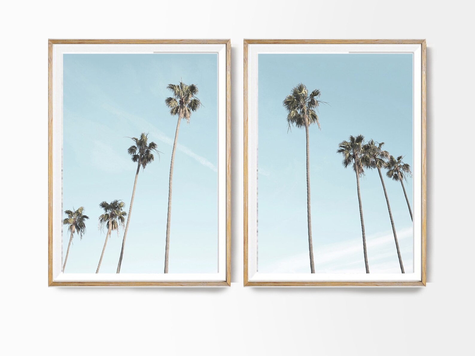 Palms Set of 2 Print Beach Poster Set California Palms Art - Etsy