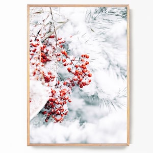 Winter 3 Piece Photo Holiday Prints Set Let It Snow Poster Christmas ...