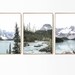 Canvas Set 3 Forest Landscape Print Set Fog Forest Poster - Etsy
