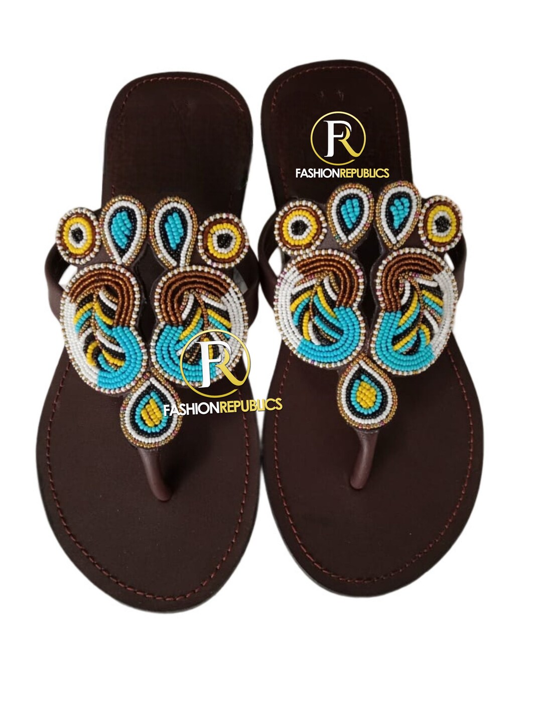 Maasai Sandals, African Sandals,beaded Sandals,summer Sandals, Handmade ...