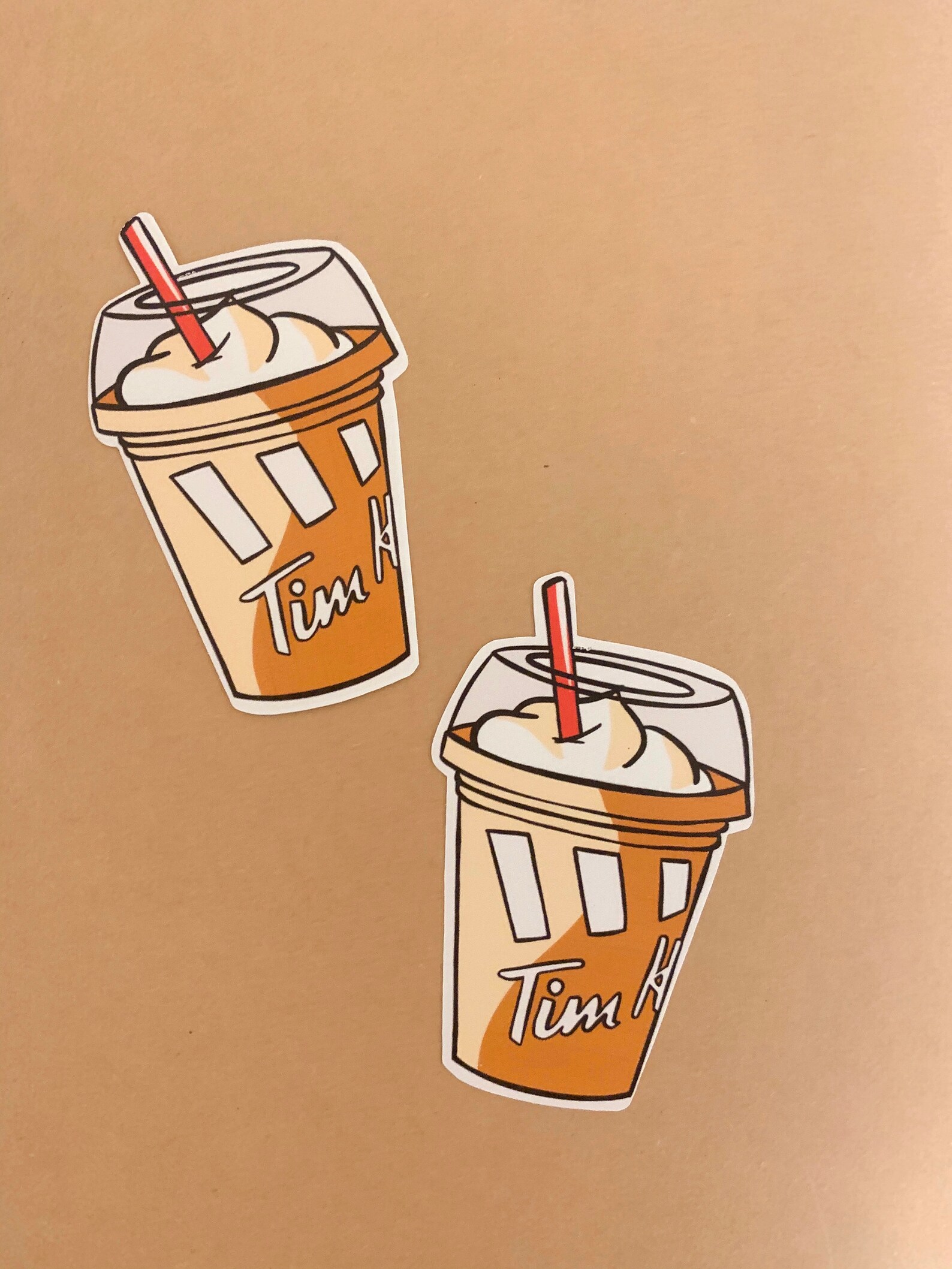Tim Hortons Iced Capp Sticker Glossy Vinyl Waterproof Iced - Etsy Canada
