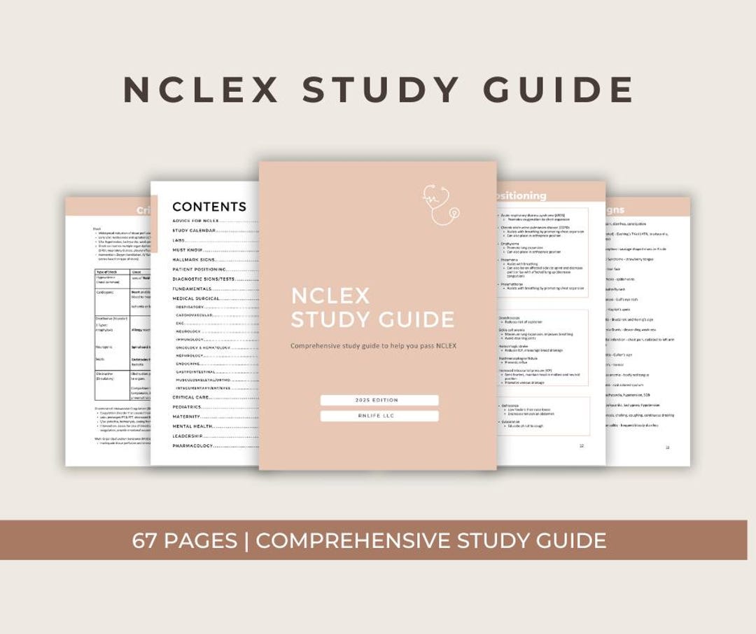 NCLEX Study Guide | NCLEX RN Study Guide | Nursing Students | Nursing ...