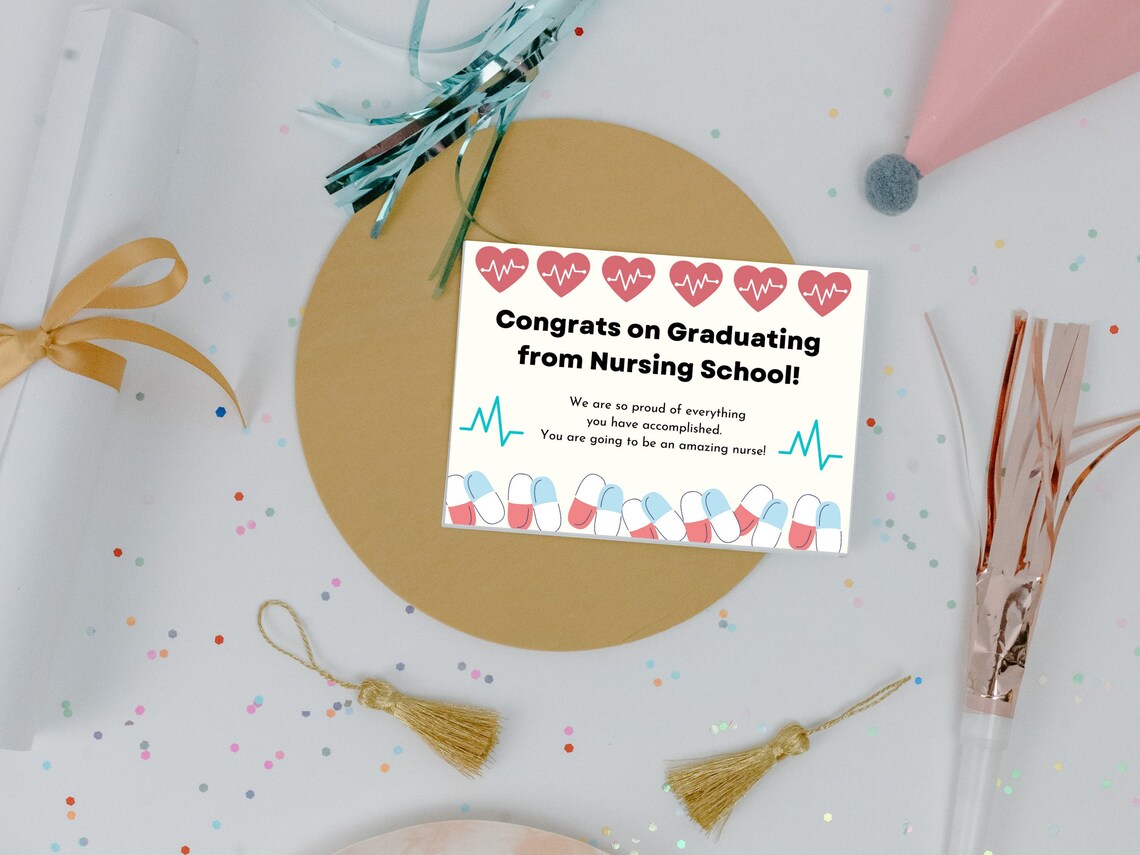 Nursing Graduation Card RN, LVN - Etsy