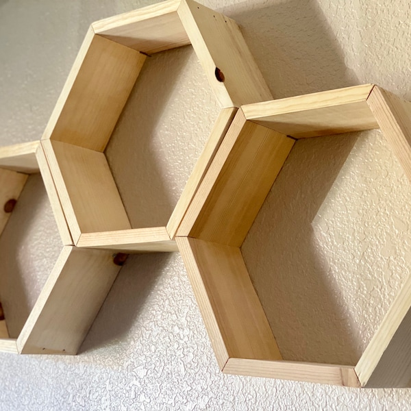 Hexagon Shelves - Etsy
