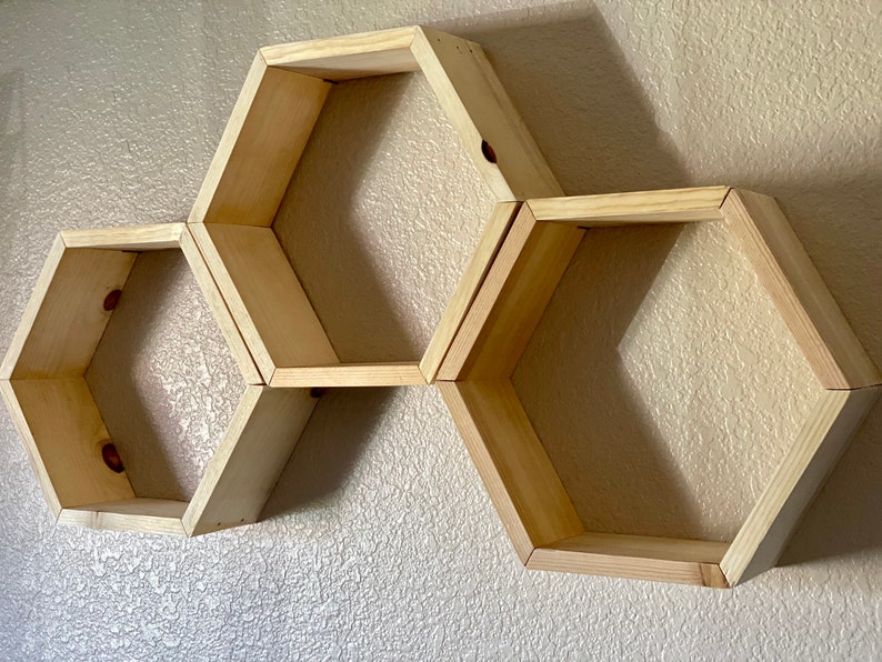 Hexagon Shelves - Etsy